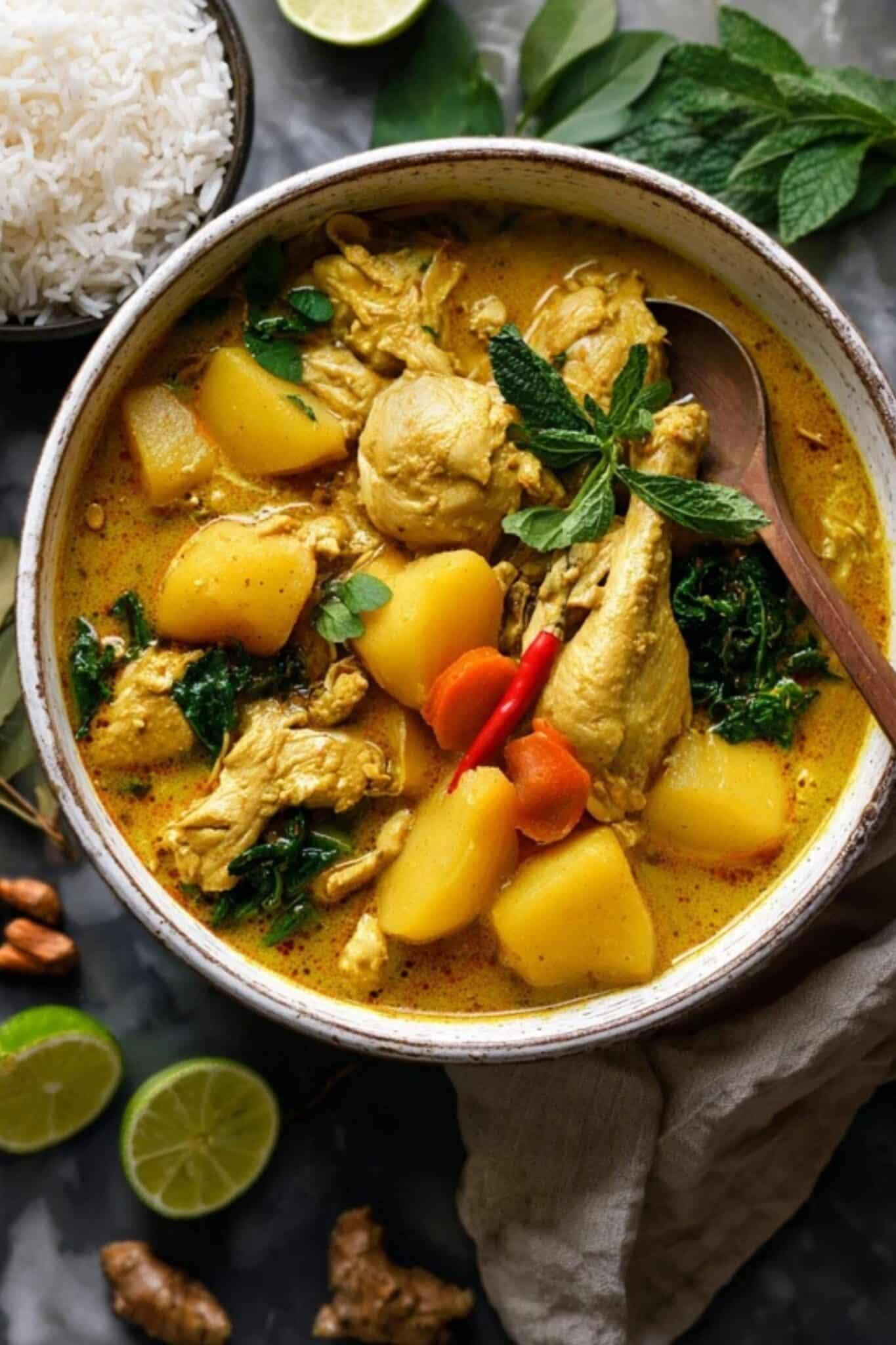 Authentic Thai Yellow Chicken Curry with Potatoes – 5-Star Comfort Bowl