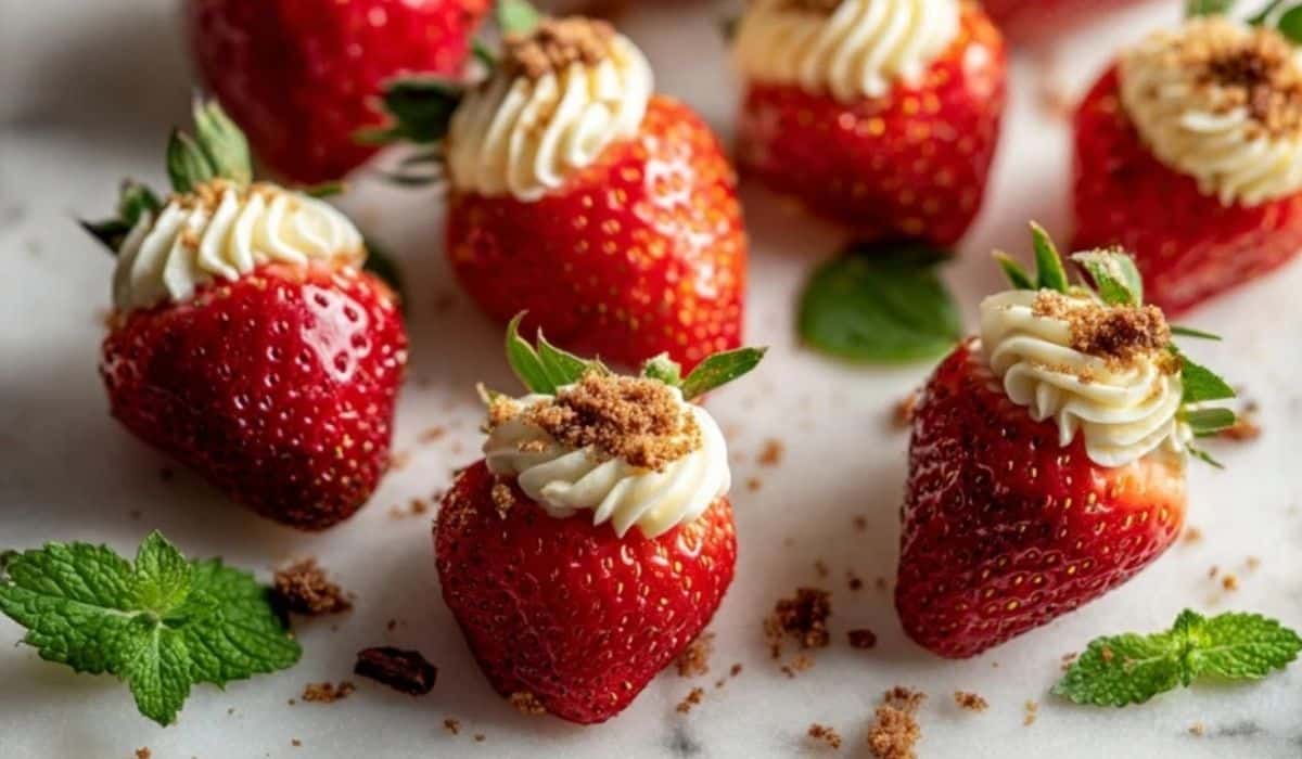 Cheesecake Deviled Strawberries: 5 Easy Party Bites